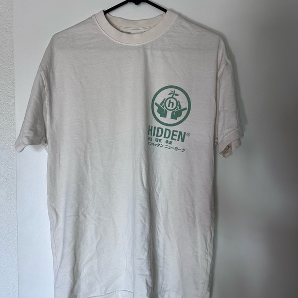 Hidden Ny | Shirts | Hidden White Tee With Green Logo | Poshmark